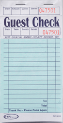 Guest Checks with Carbon Copies | POSPaper