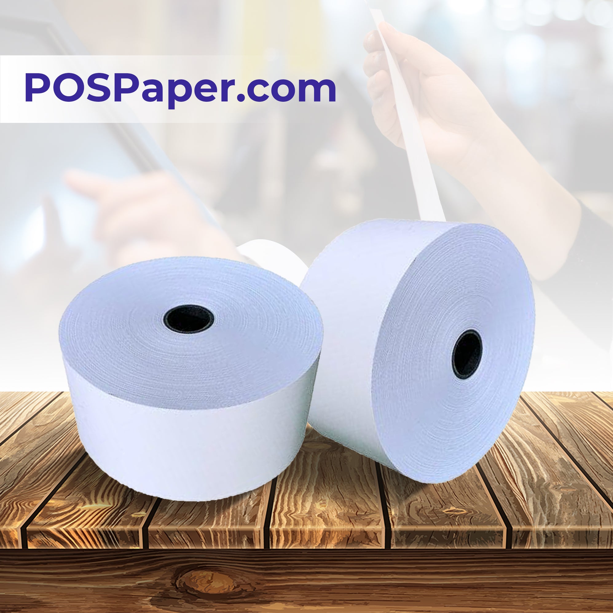 3 1/8" x 660' Heavy Thermal Paper Rolls (8 Rolls/Case)