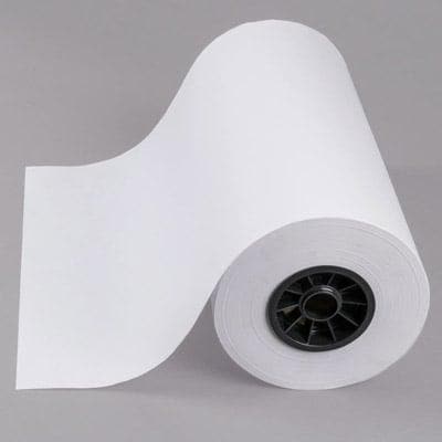 40# Butcher Paper Roll - 18" x 1000' - Bleached White