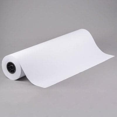40# Butcher Paper Roll - 36" x 1000' - White Kraft Paper