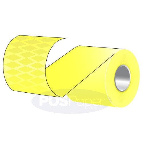 3.125"x 170' Canary Sticky Thermal Paper - MAXStick 21#, Diamond