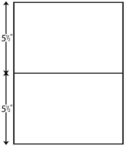 Order 8 1/2 x 11 Perforated Paper - 20 lb Bulk | POSPaper