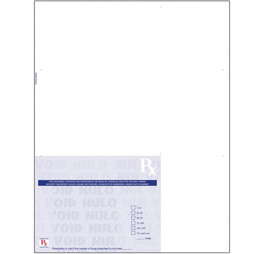 8 1/2" x 11" Laser Rx Printer Paper - California, Blue