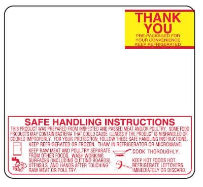 Toledo 325 2.4 Scale Labels "Safehandling" (15,000 Labels)