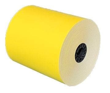 3 1/8" x 230' Yellow Thermal Paper - 80mm x 70m; 50/Case